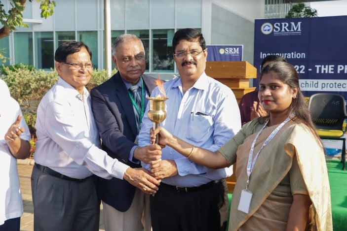 SRM University-AP Flagged Off 487 km Relay Run ROM 2022