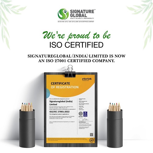Signature Global Secures ISO 27001 Certification for Information ...