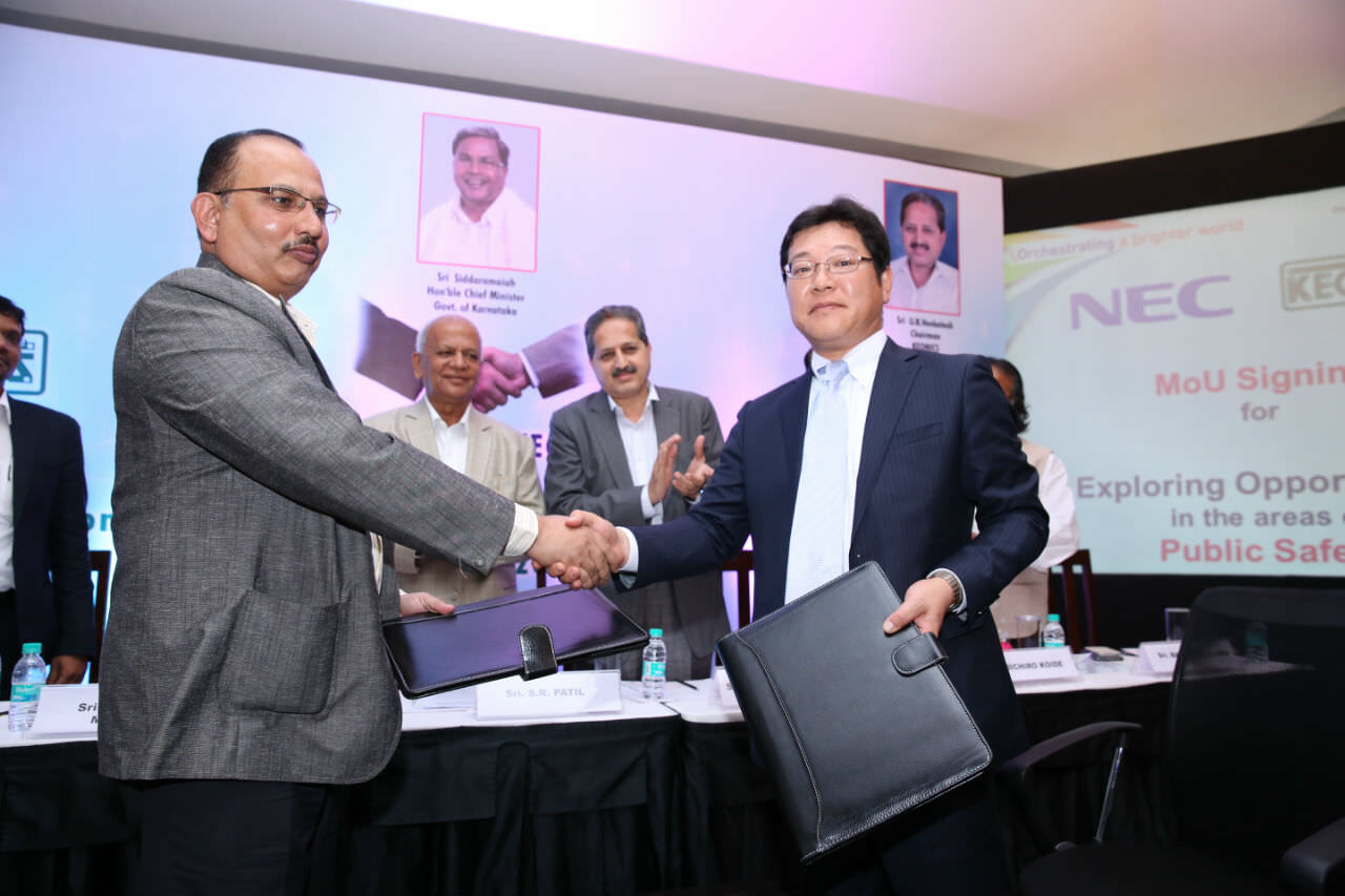 NEC India and Keonics Sign MOU for Safe and Smart City and ...